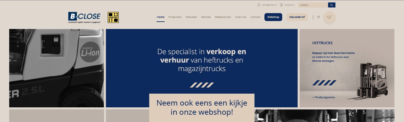 Onze B-CLOSE website kreeg een ware make-over - B-CLOSE