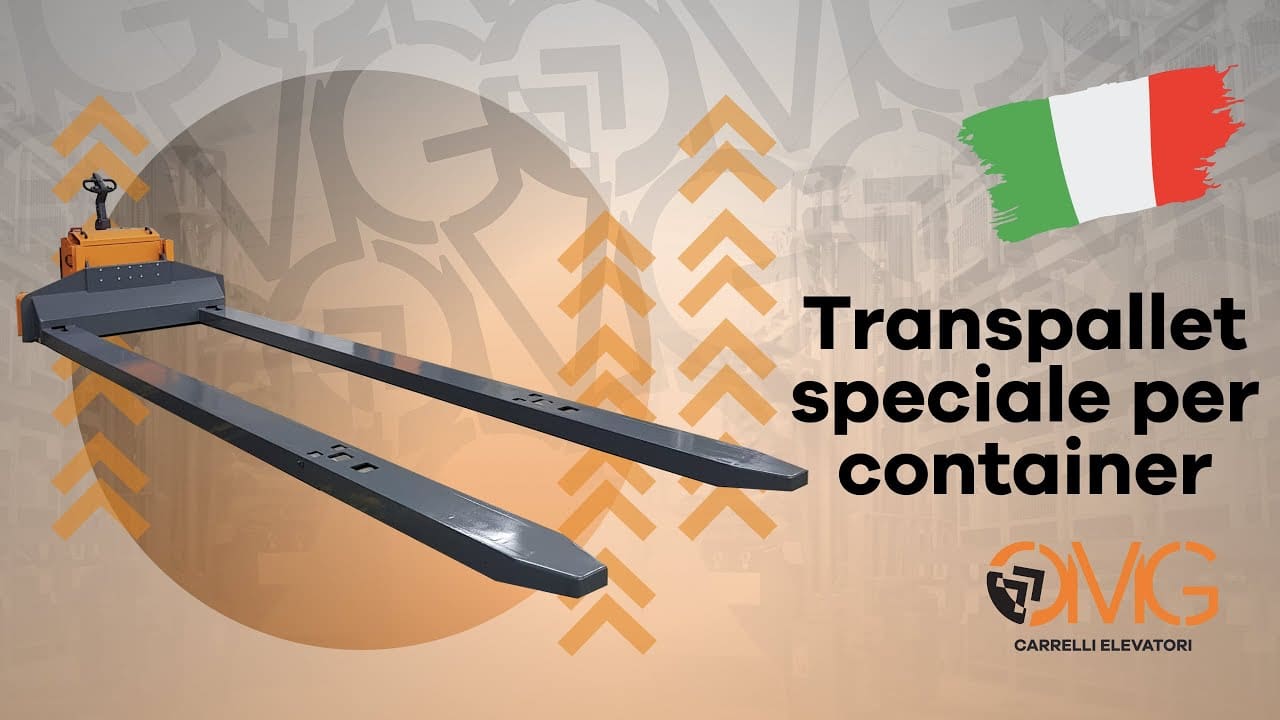 Verzetten Van Een Container Met Een Speciale Pallettruck - Video - B-CLOSE